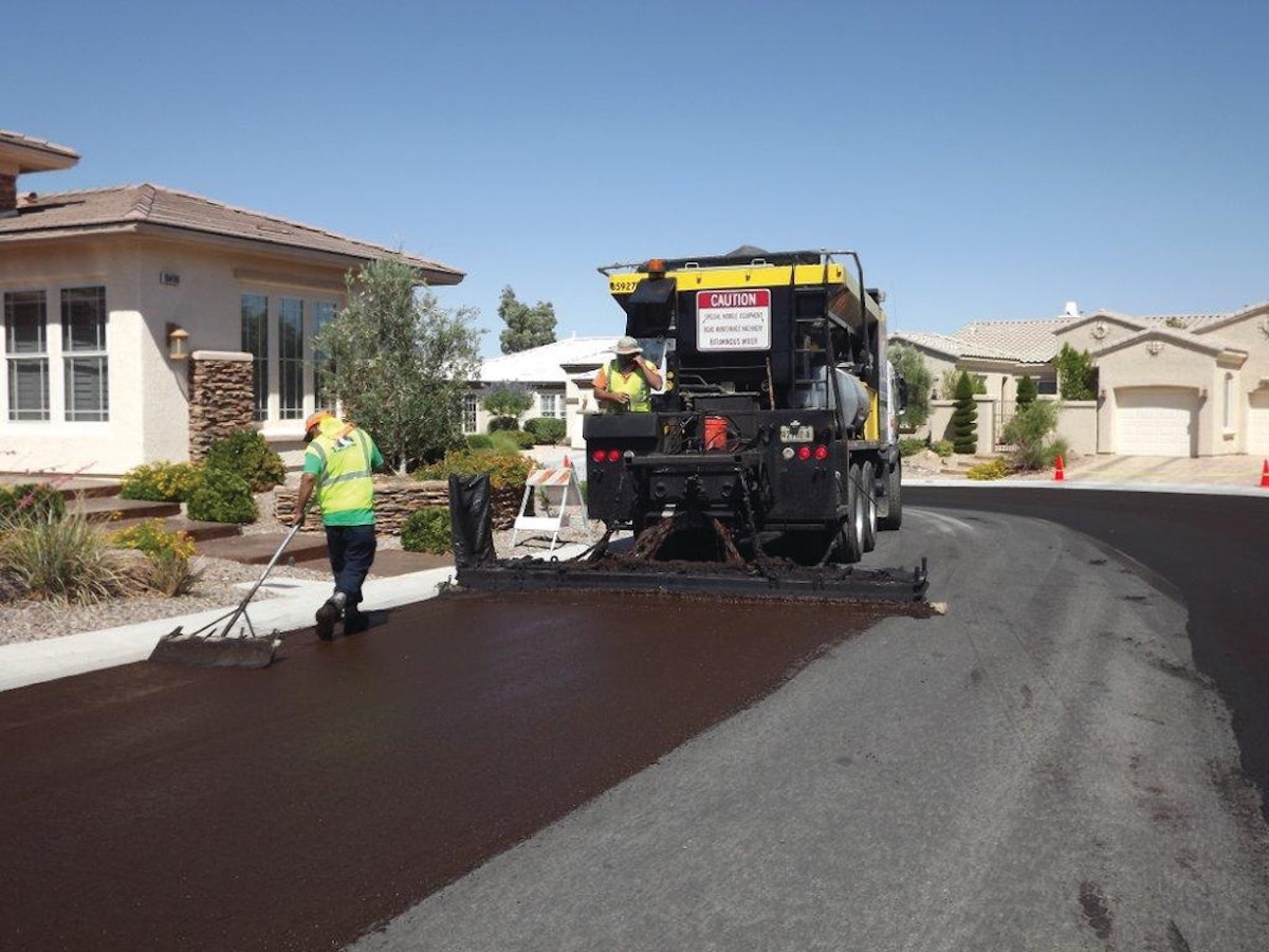 Slurry sealing Siena Homeowner Association in Las Vegas, NV | For ...