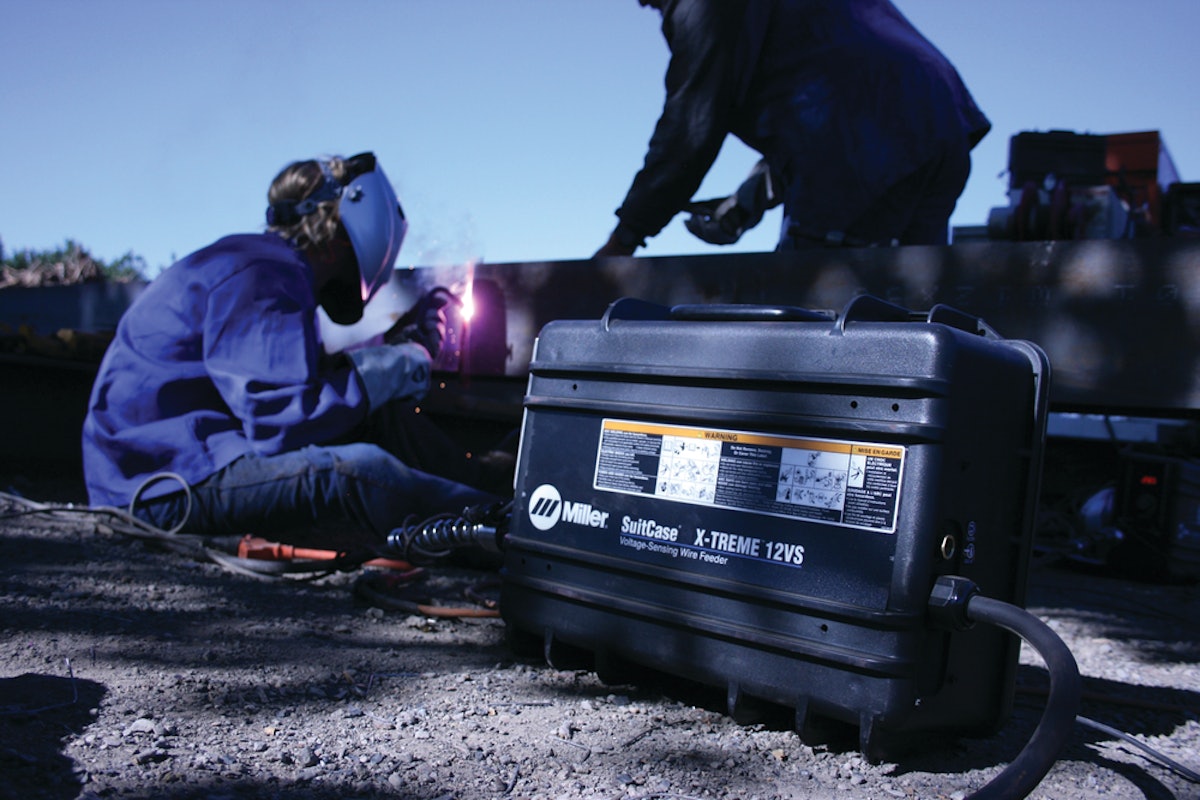 Suitcase X TREME 12VS Wire Feeder From Miller Electric Mfg. Co. For Construction Pros