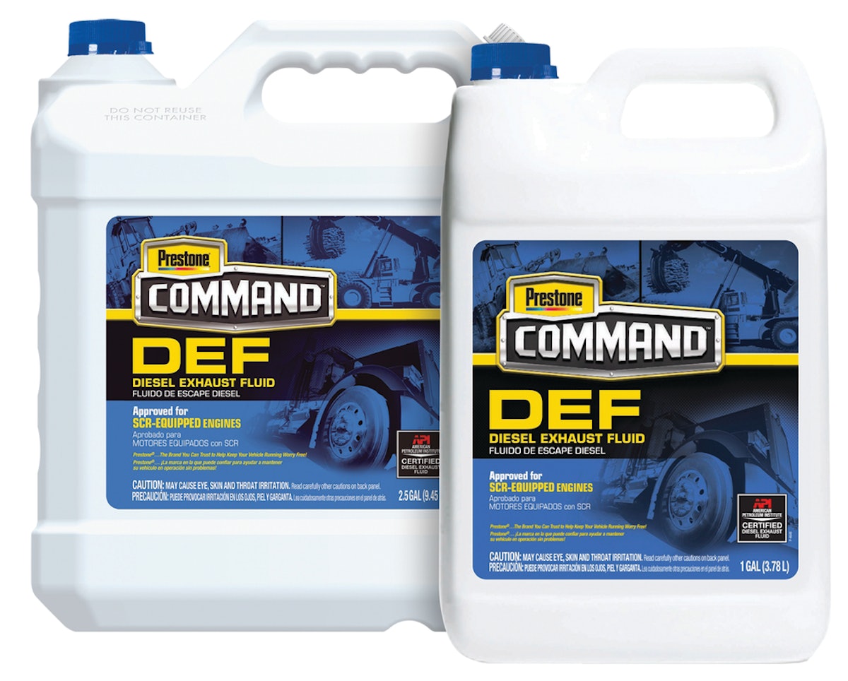 Command DEF (Diesel Exhaust Fluid) From: Prestone Products Corporation ...