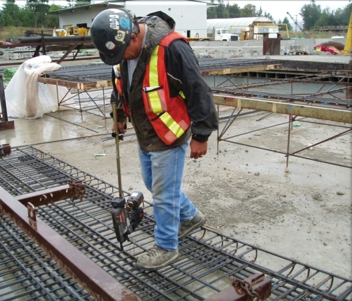 Rebar tying tools help prevent worker injury on concrete construction ...