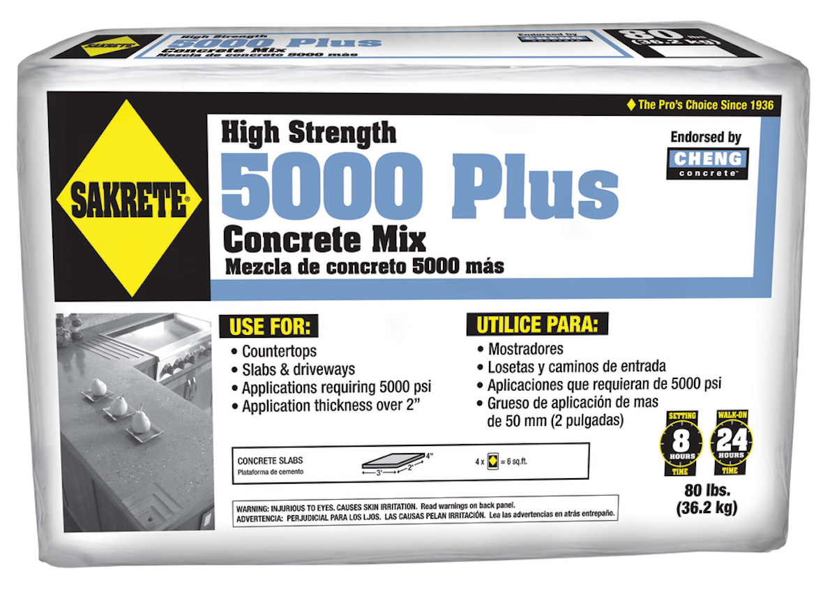 Sakrete 5000 Plus Concrete Mix From: Sakrete | For Construction Pros