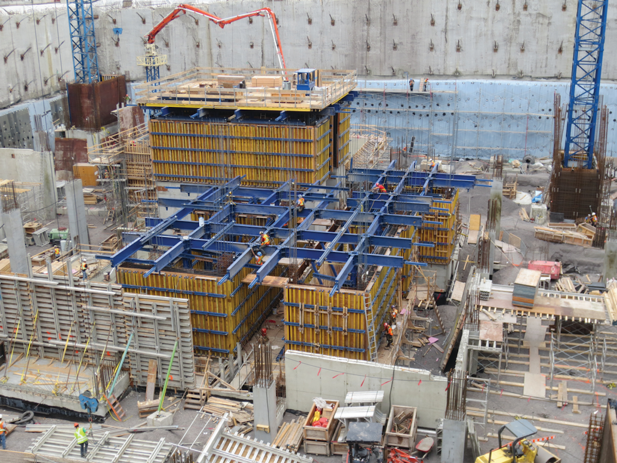 Doka Formwork Climbing System Helps Move Concrete Placing Boom During ...