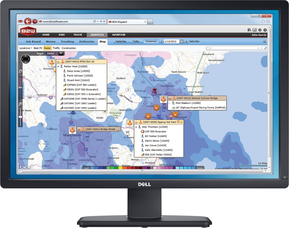 B2W Dispatch (Resource Planning & Dispatching) From: B2W Software Inc. | For Construction Pros