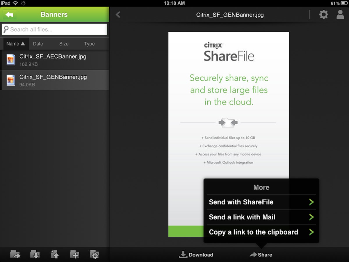 Contractors Share Files with Citrix ShareFile Mobile Application | For ...
