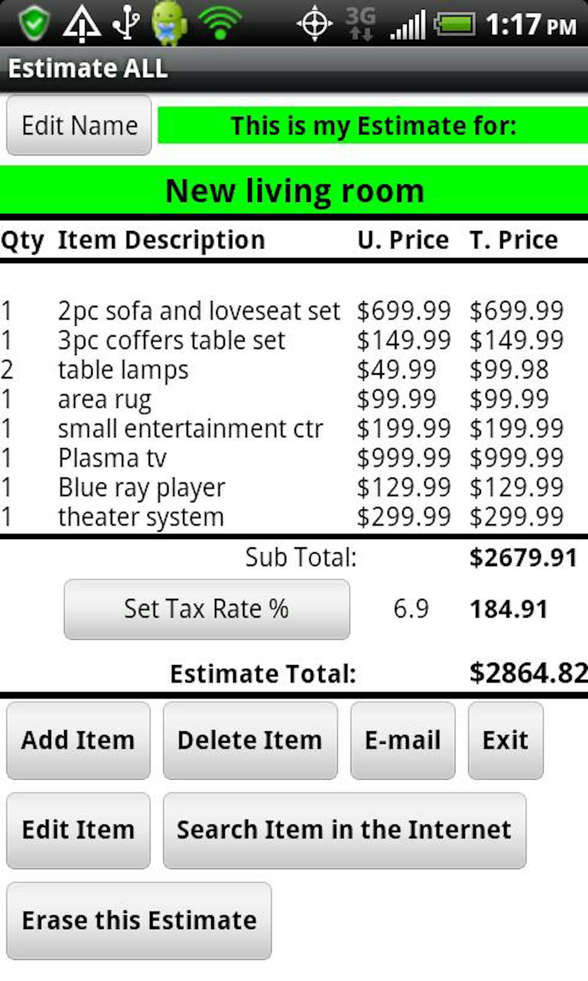 Generate Estimates with the Estimate ALL PRO Mobile App | For ...