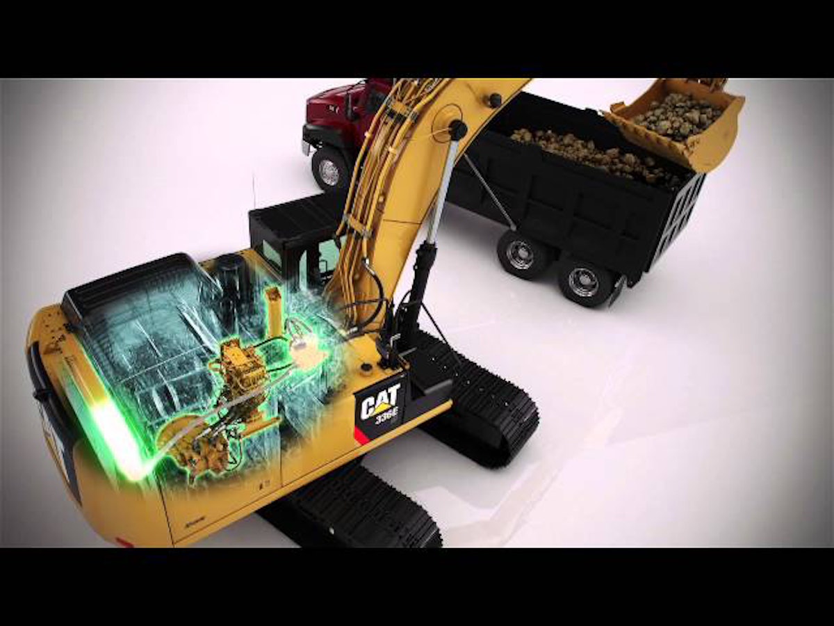 Video: How Does Cat's 336E Hybrid Excavator Conserve Fuel, Optimize ...