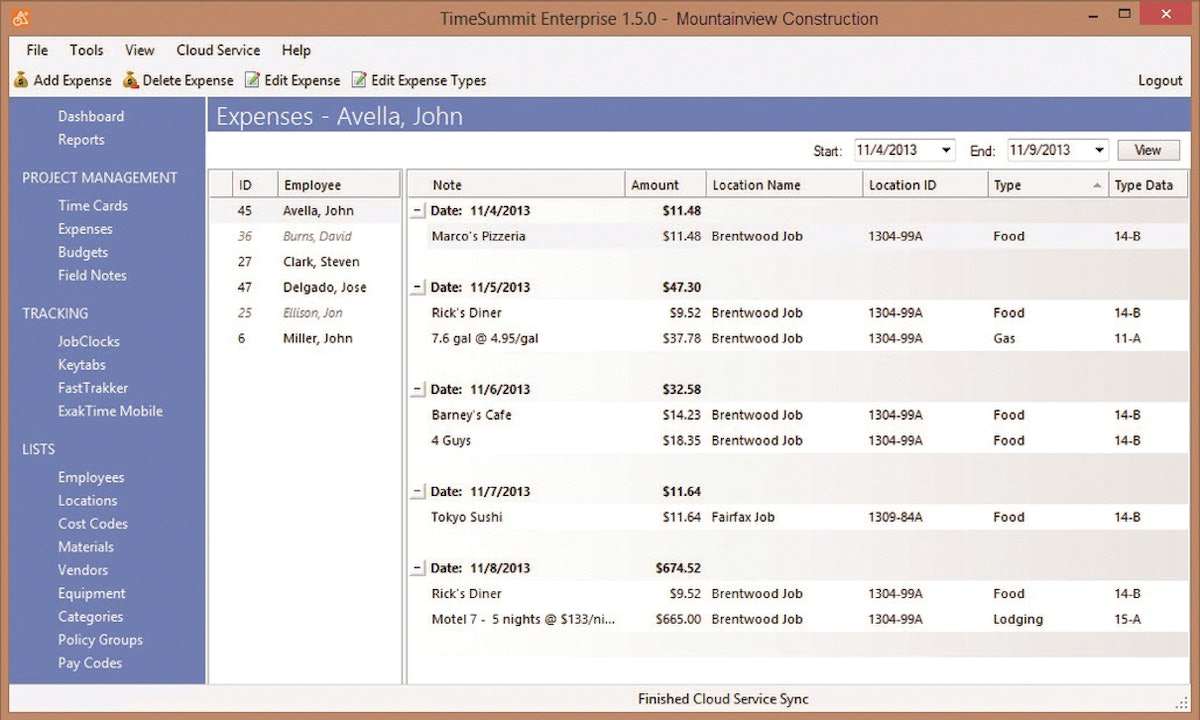 TimeSummit 1.4 Tracking Software From: Exaktime, Inc. | For ...
