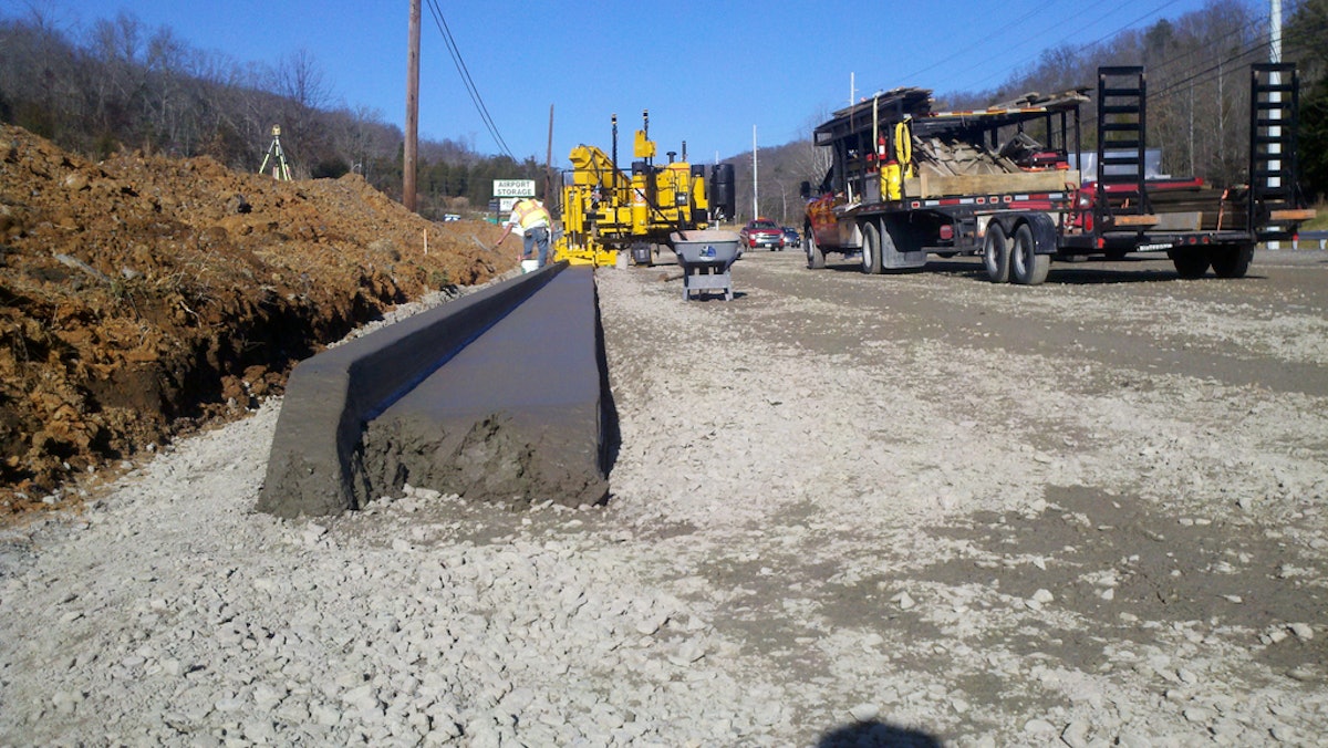 GPS Chases Stringlines Off Highway Gutter Pour | For Construction Pros