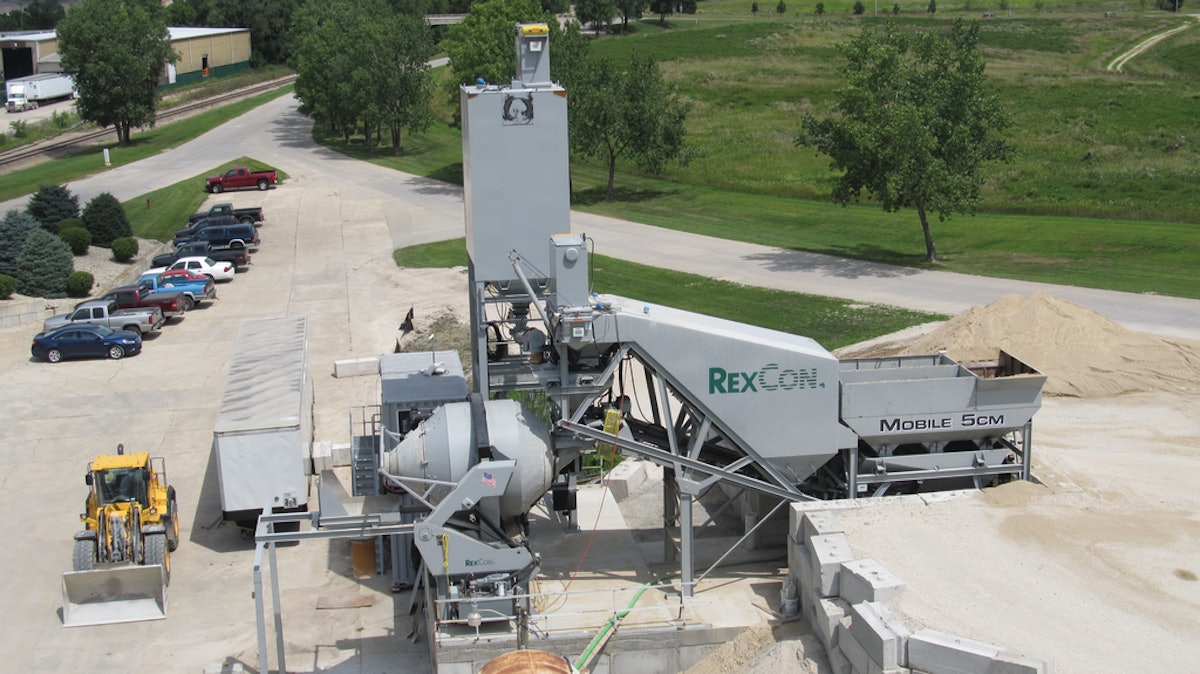 Mobile 5 Portable Concrete Batch Plant From: RexCon | For Construction Pros