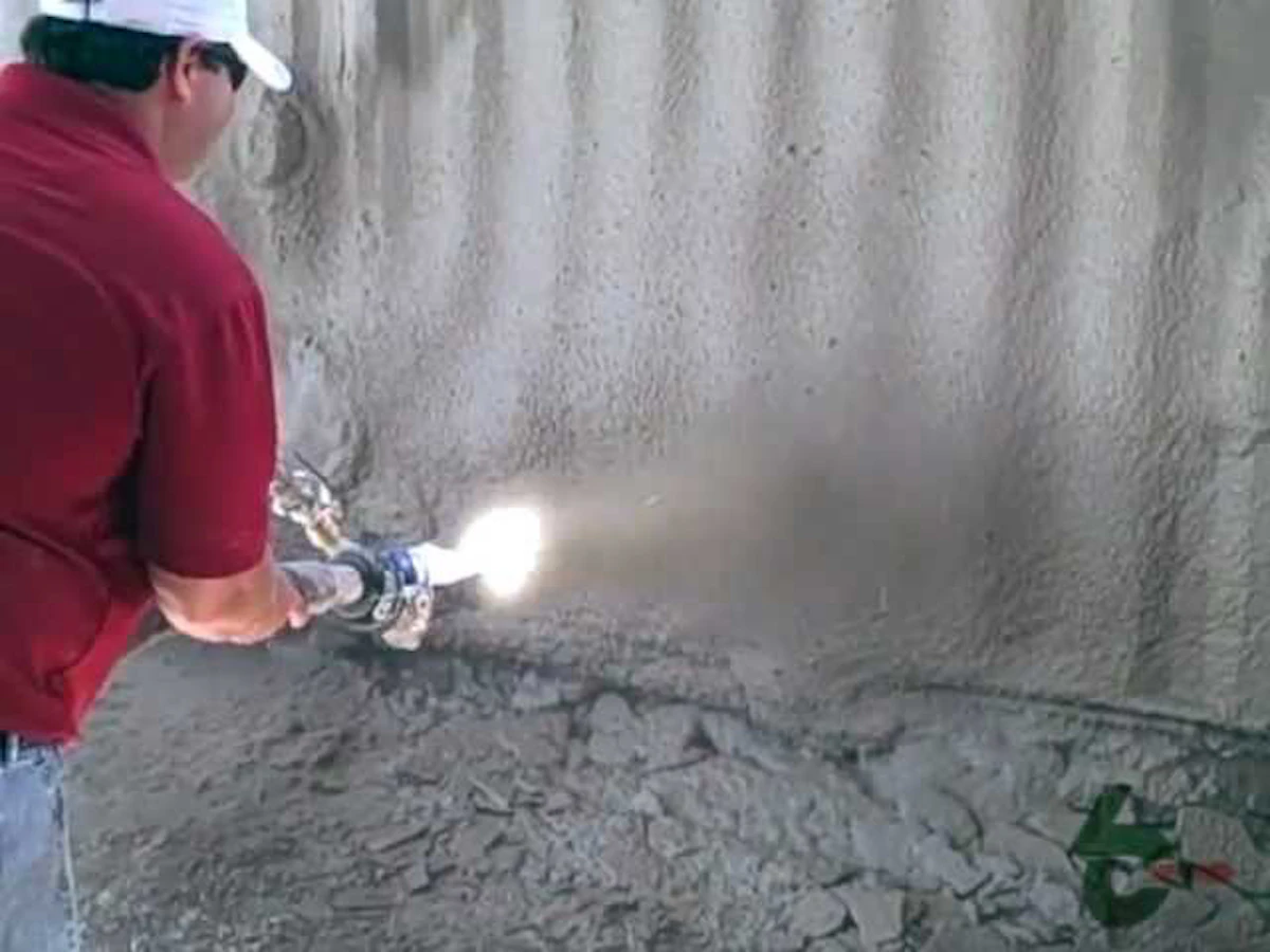 Video: Using Blastcrete's H-020 Gunite Attachment for Skid Steers | For ...