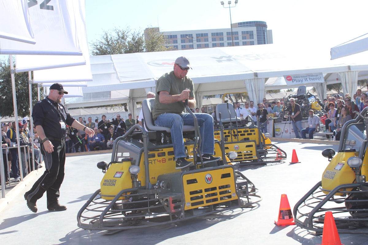 Test Your Ride-On Trowel Skills at Wacker's World of Concrete Booth ...