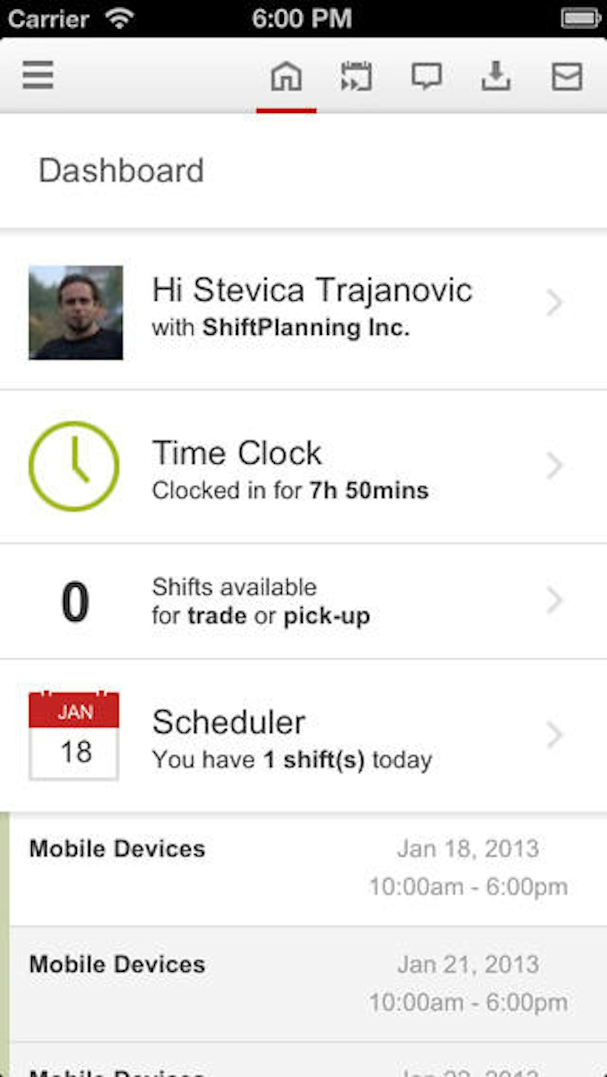 Access Schedules wtih ShiftPlanning Mobile App | For Construction Pros