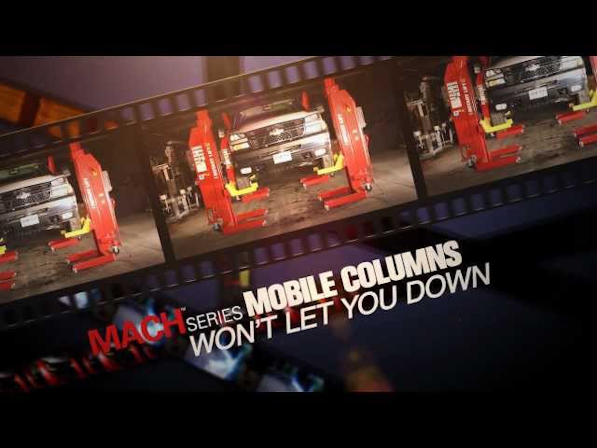 Video: Rotary Lift's Mach Series Mobile Column Lifts for Equipment ...