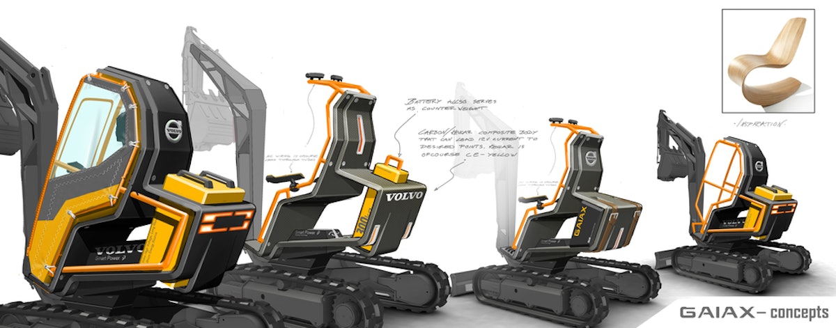 Volvo's GaiaX 2030 Concept Excavator Inspired by Swedish Design Culture ...