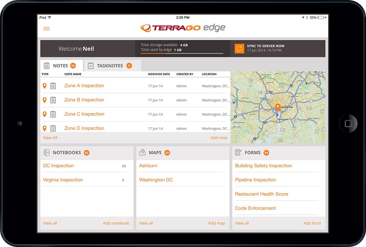 Note Sharing TerraGo Edge Mobile App Syncs Field Data with Office and ...