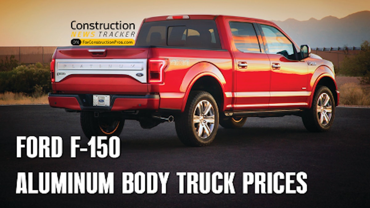 Construction News Tracker Video: Ford Releases Prices for 2015 F-150 ...