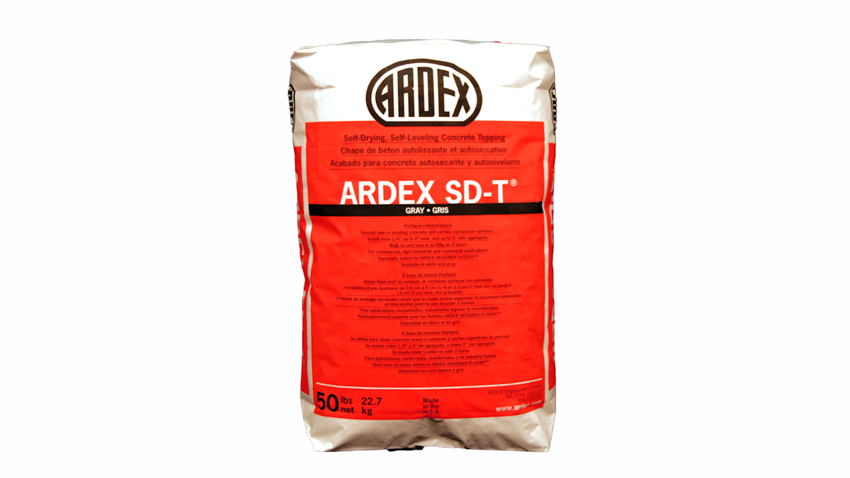 ARDEX SD-T Self-Drying, Self-Leveling Concrete Topping From: ARDEX Americas | For Construction Pros