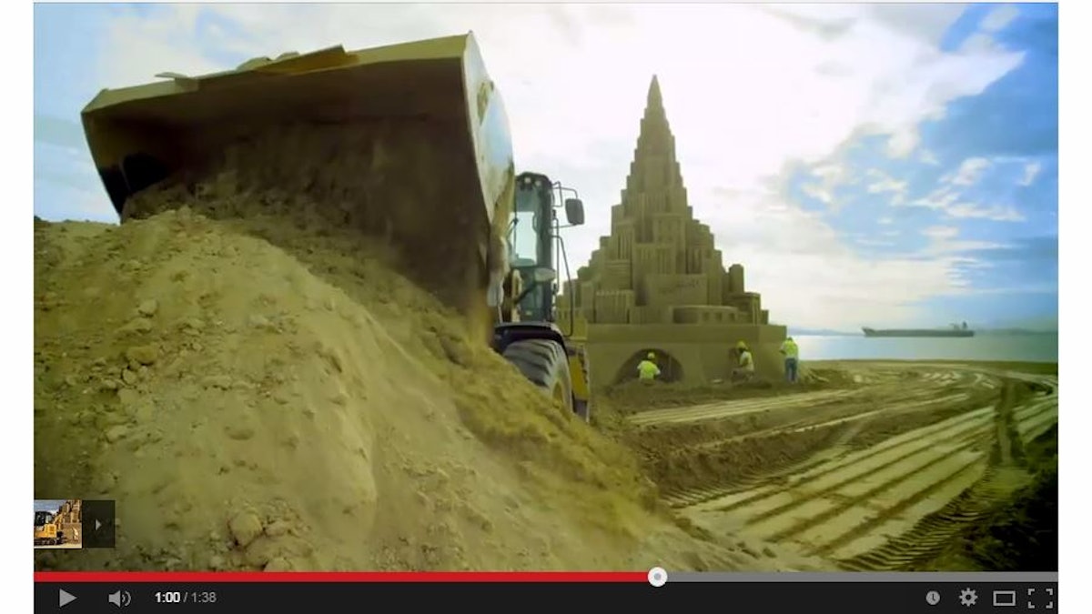 Video: Caterpillar Sets Sandcastle World Record | For Construction Pros