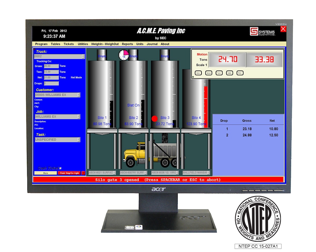 SYSTEMS WIN-LC3000 Silo Loadout System From: Systems Equipment | For ...