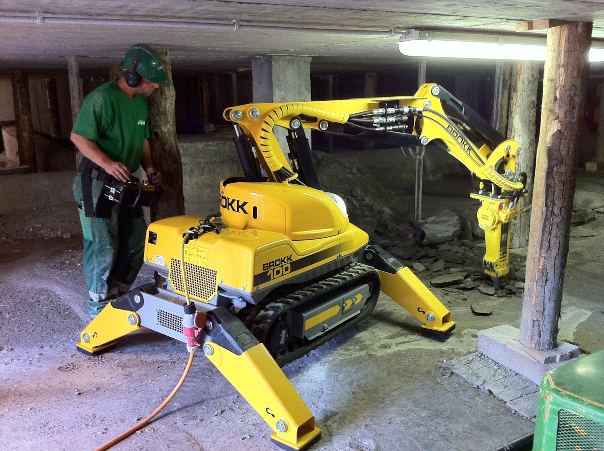 Next Generation Brokk 100 Remote-Controlled Demolition Machine From ...