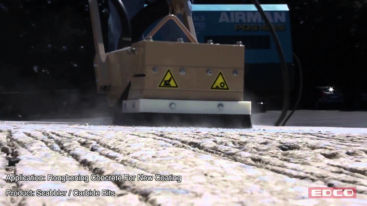 Video: EDCOProduct Application for Roughening Concrete for New Coating ...