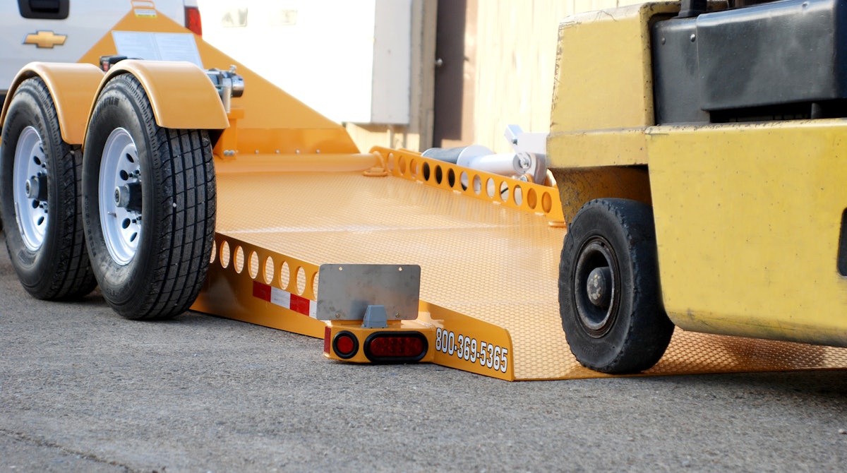 16,000 lb. Capacity Lo Riser Inclining Platform Trailer From: Four ...