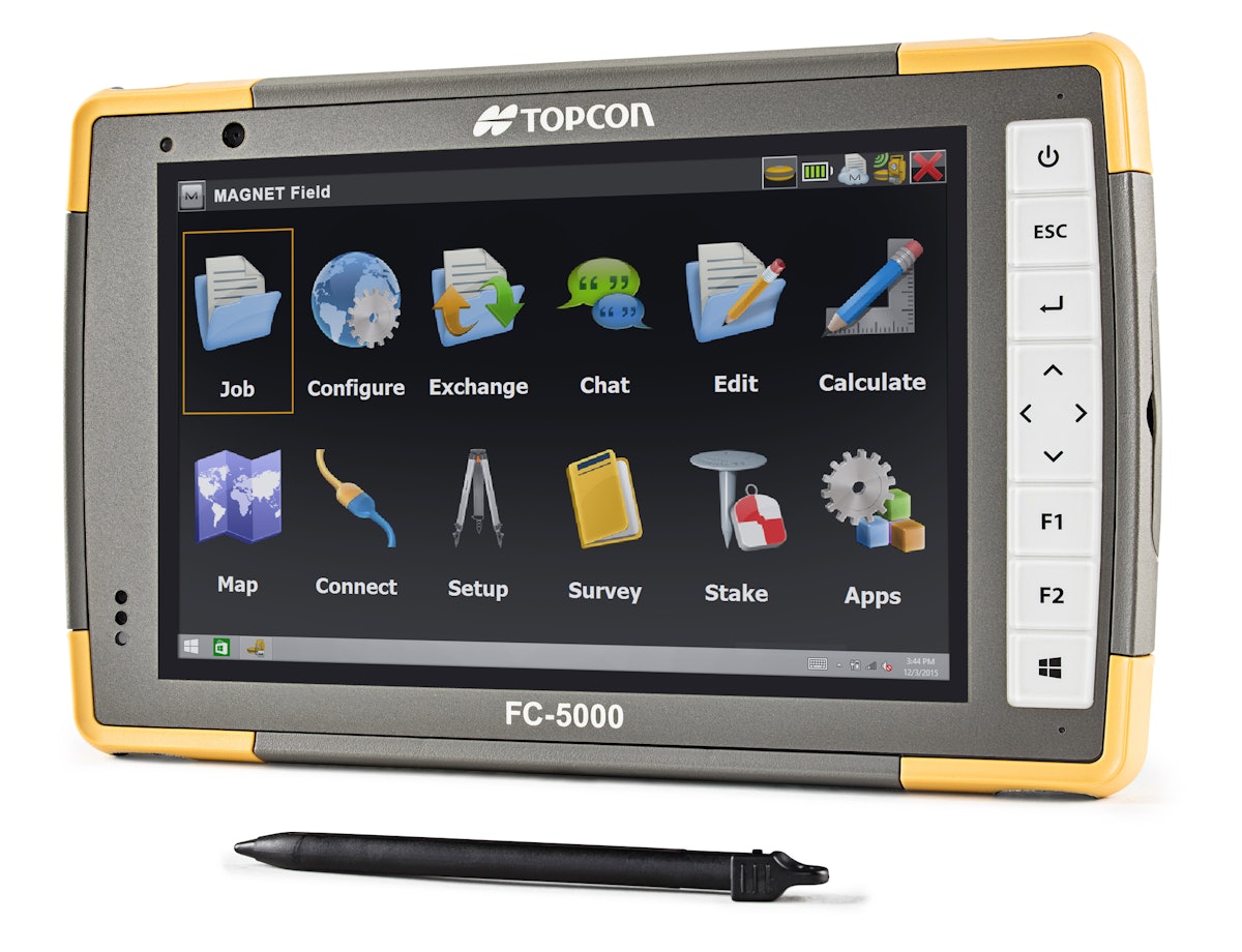 Topcon FC-5000 Data Controller From: Topcon Positioning Systems | For ...
