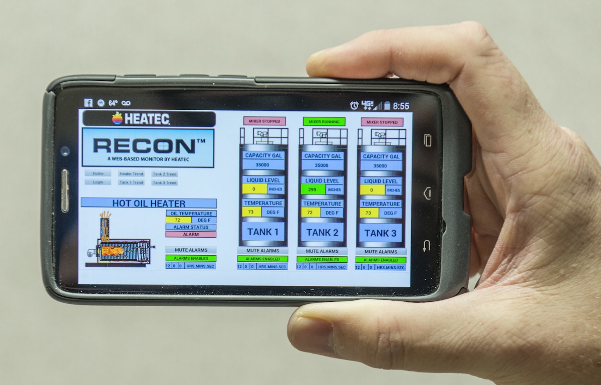 RECON Monitors Asphalt Storage Tanks and Hot Oil Heaters | For ...