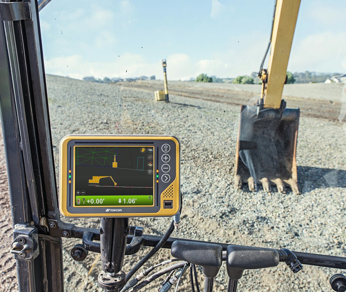 Topcon X-53i LPS Excavator System From: Topcon Positioning Systems ...