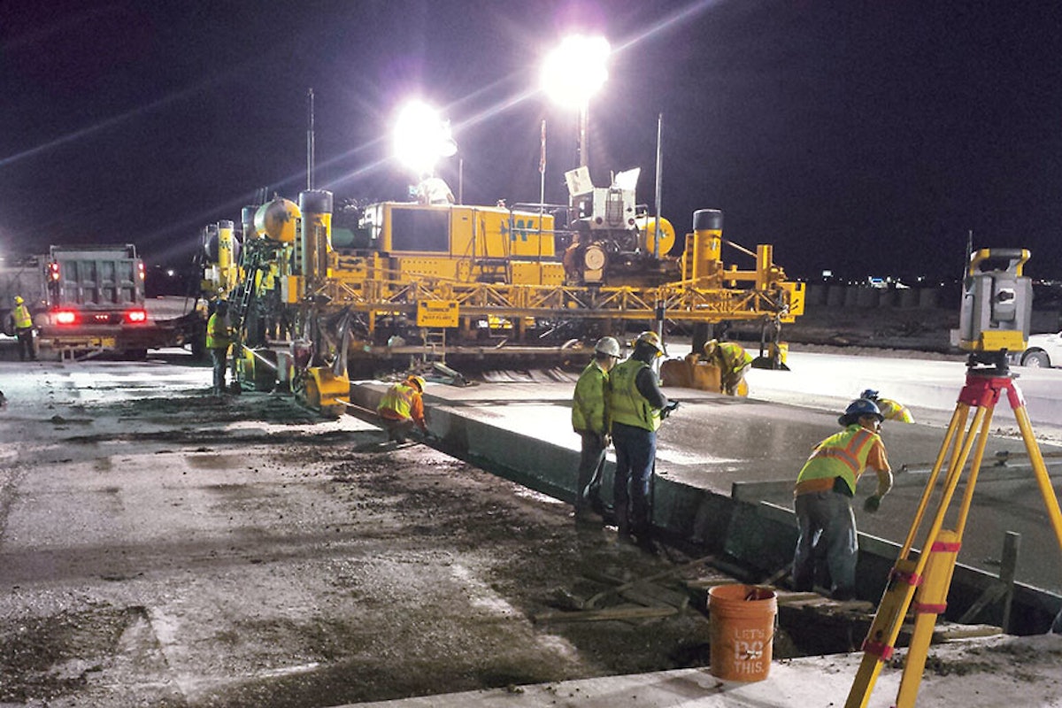 Concrete Paver Makes Challenging Airport Runway Project a Smooth ...