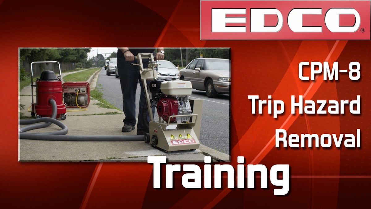 [VIDEO] How to Remove Trip Hazards with EDCO CPM-8 Scarifier | For ...