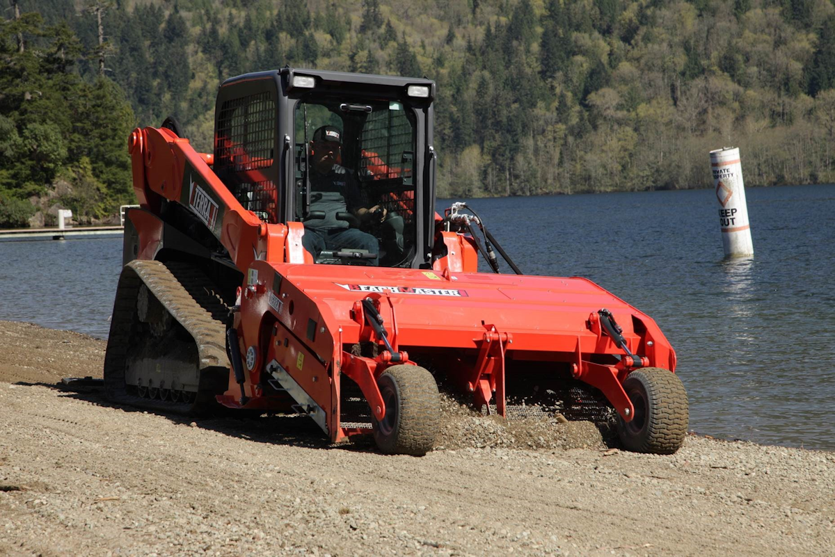 Skidsteersolutions.com Eterra Skid Steer-mounted Beach Master Beach ...