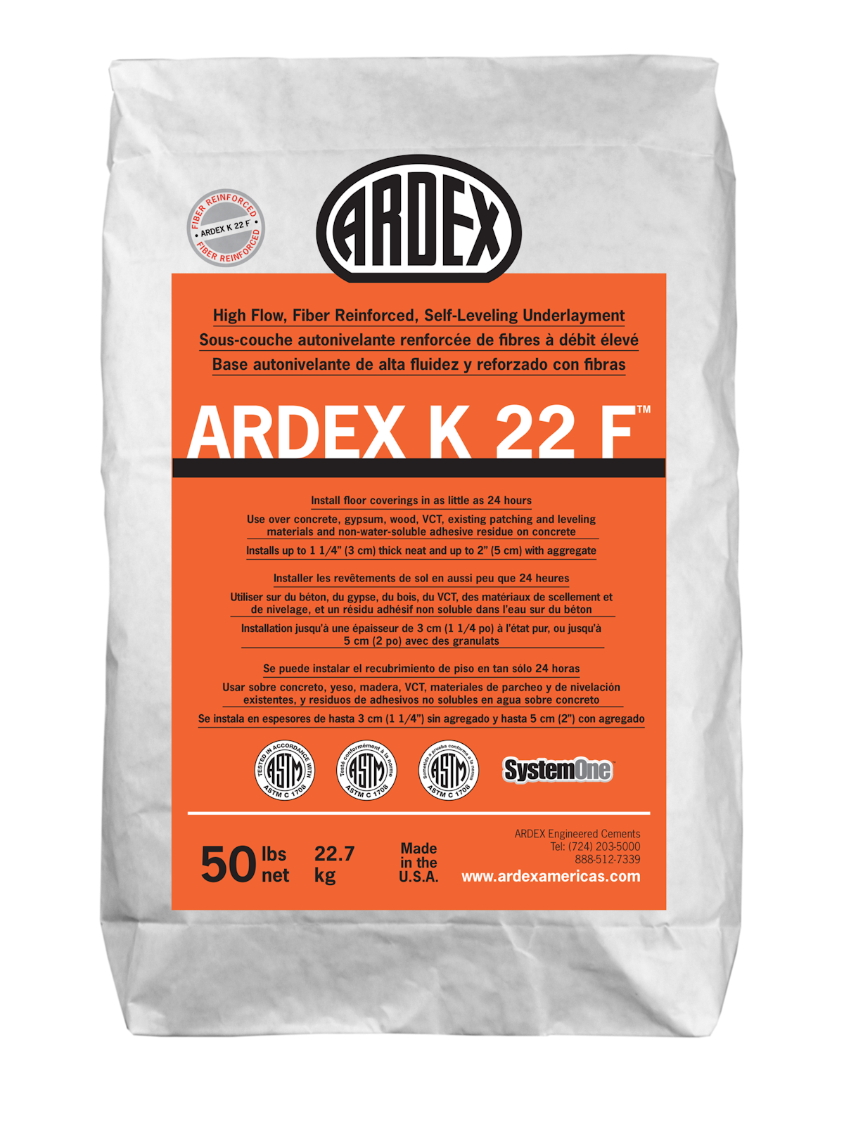 ARDEX K 22 F High Flow, Fiber Reinforced, Self-Leveling Underlayment ...