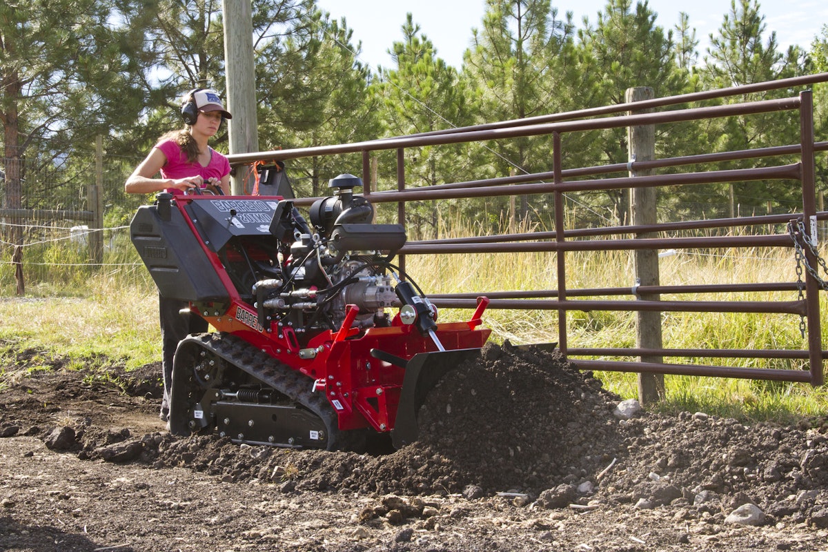 20TKD/23TKD Walk-Behind Track Trencher From: Barreto Manufacturing Inc ...