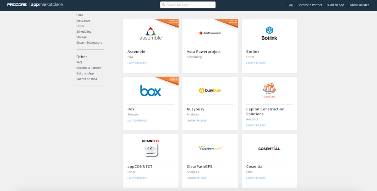 Procore Adds 25 New Partner Integrations to App Marketplace | For ...