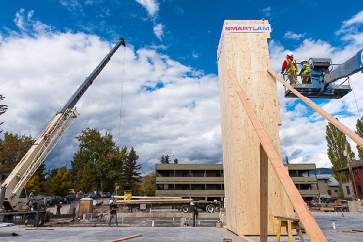 First Elevator Shaft Built with Cross Laminated Timber Saves Time ...