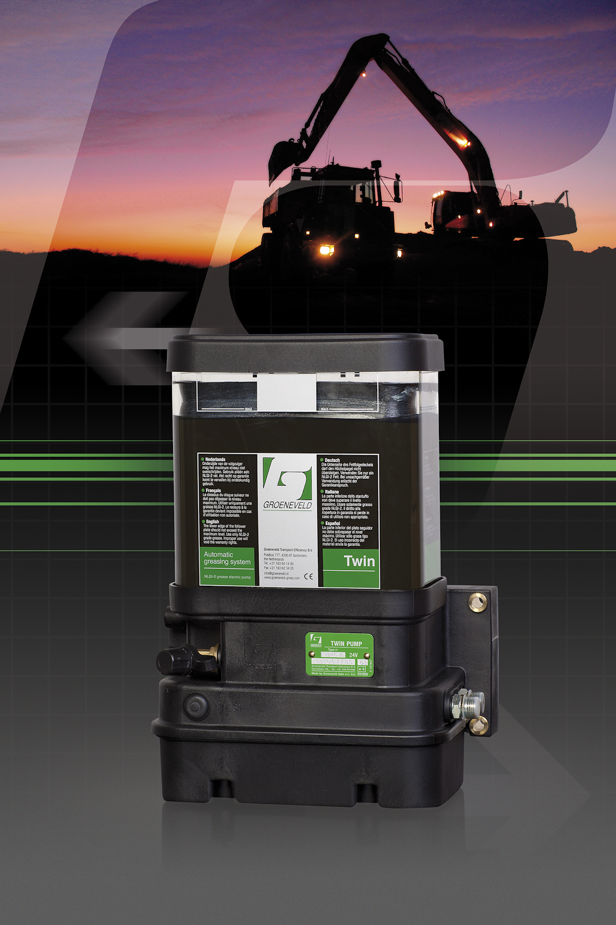 Groeneveld Twin Heavy-duty Lubrication System From: Groeneveld Group ...