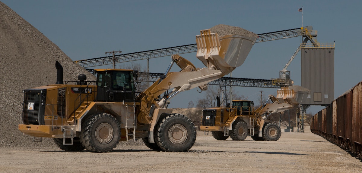 cat 988 loader weight