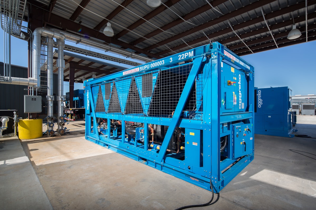 Aggreko 230-Ton Air-Cooled Screw Chiller From: AGGREKO - PEARLAND, TX ...