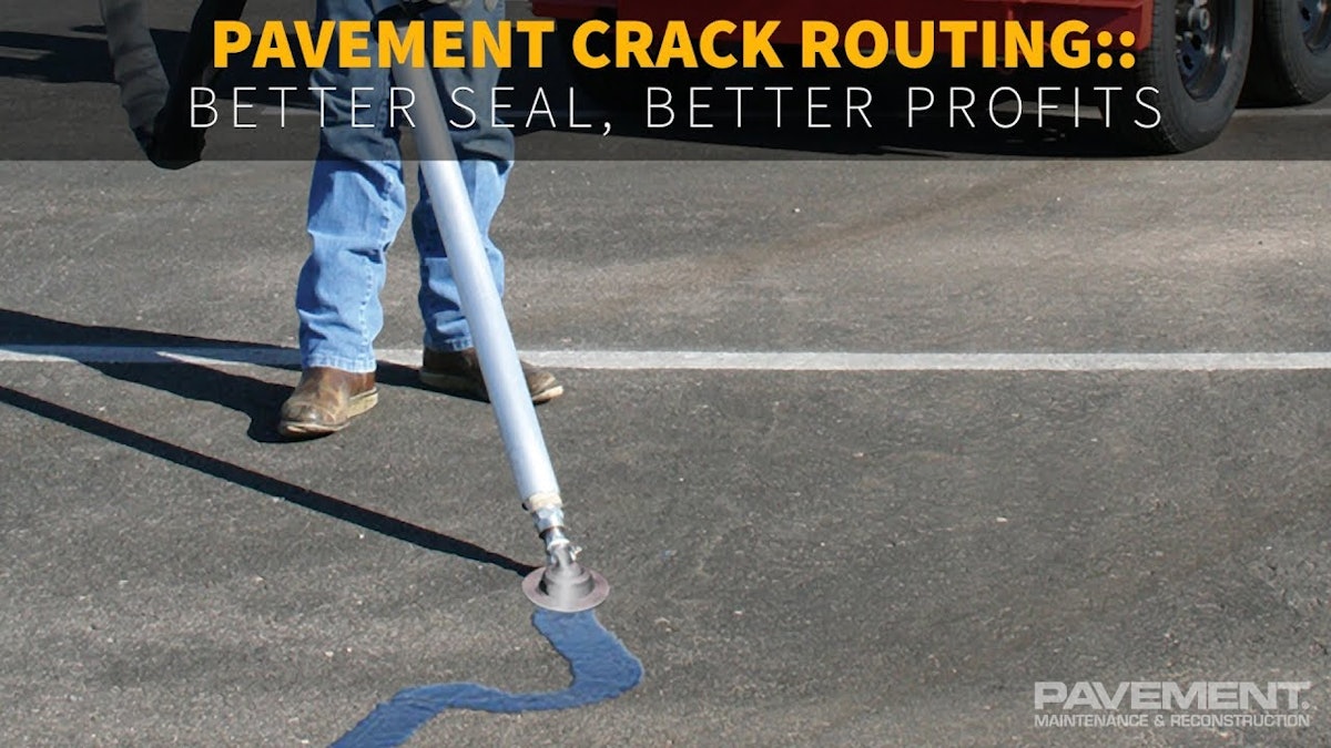 [VIDEO] Pavement Crack Routing: Better Seal, Better Profits | For ...