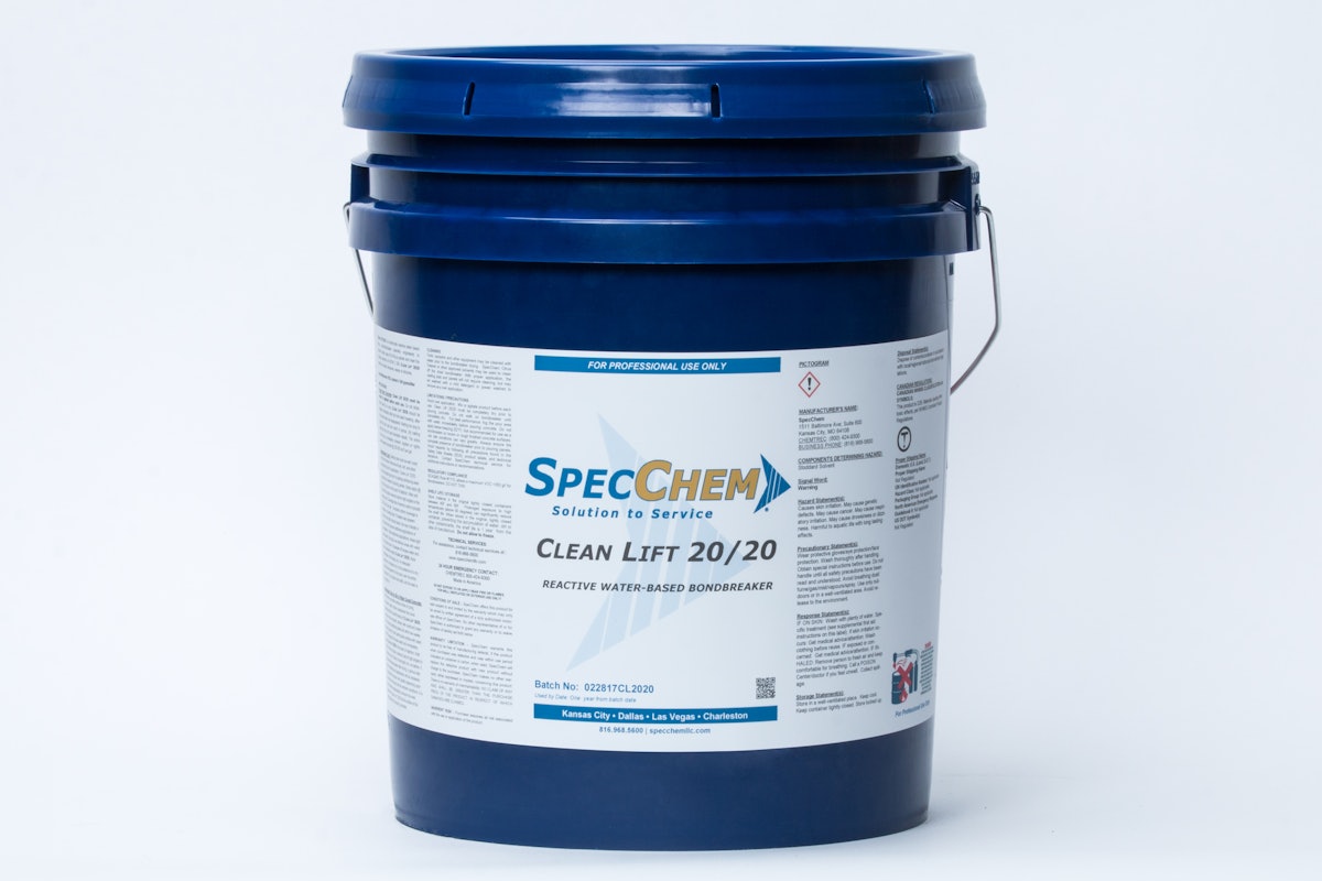 Clean Lift 20/20 from SpecChem From: SpecChem, LLC | For Construction Pros