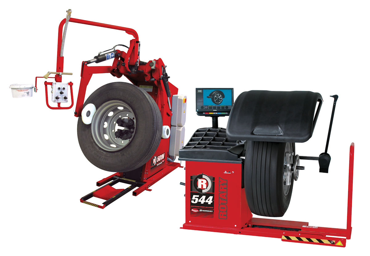 Rotary Heavy-duty Tire Changer and Wheel Balancer From: Rotary Lift ...