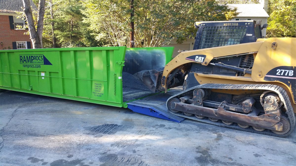 RampRocs Ramp Roll-off Container/Dumpster From: The Dropstor | For ...