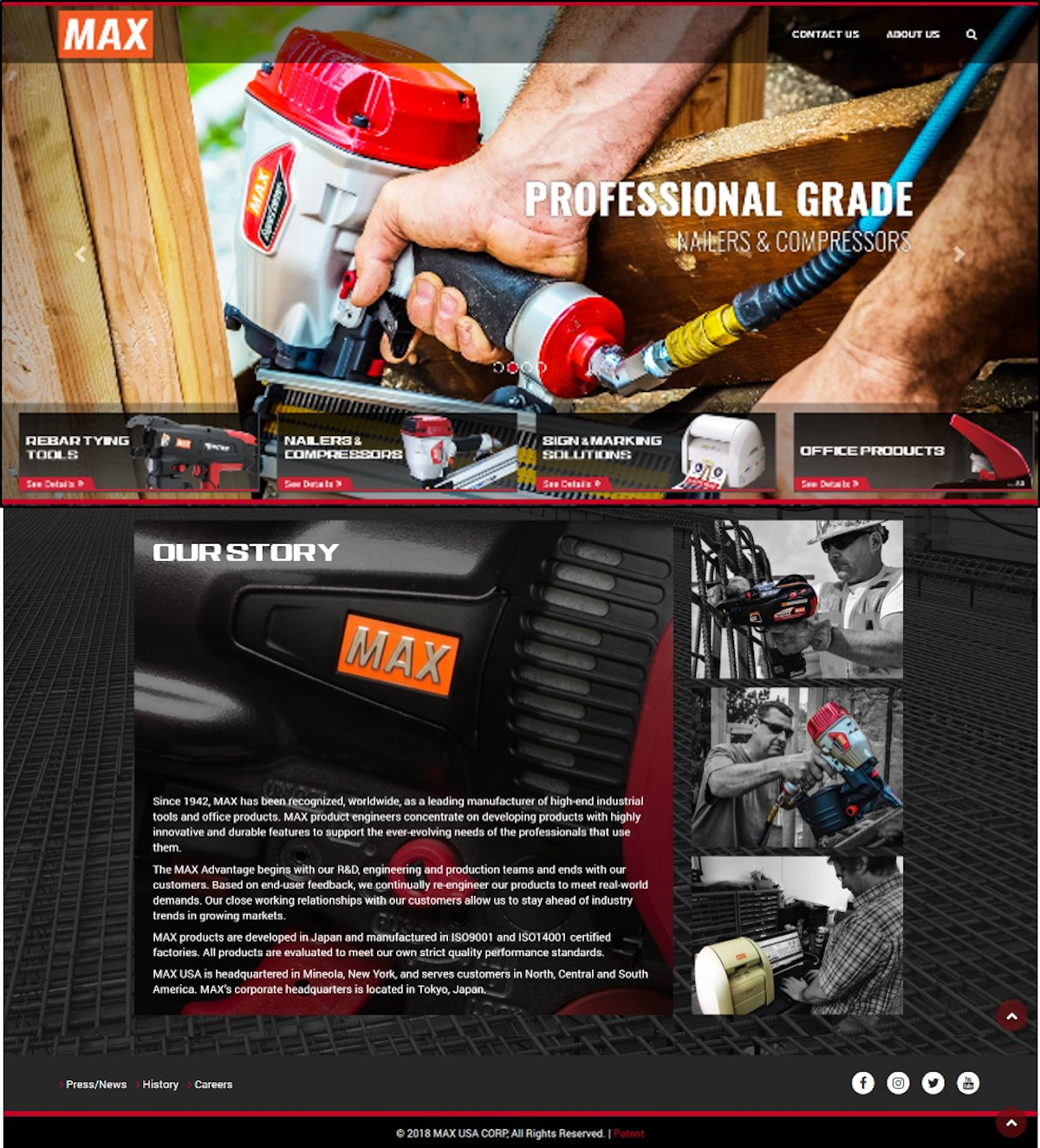MAX USA CORP. Announces New Website Launch | For Construction Pros