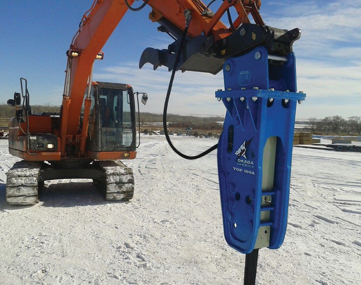 Okada TOP Series Model 100A Hydraulic Breaker From: Okada America | For ...