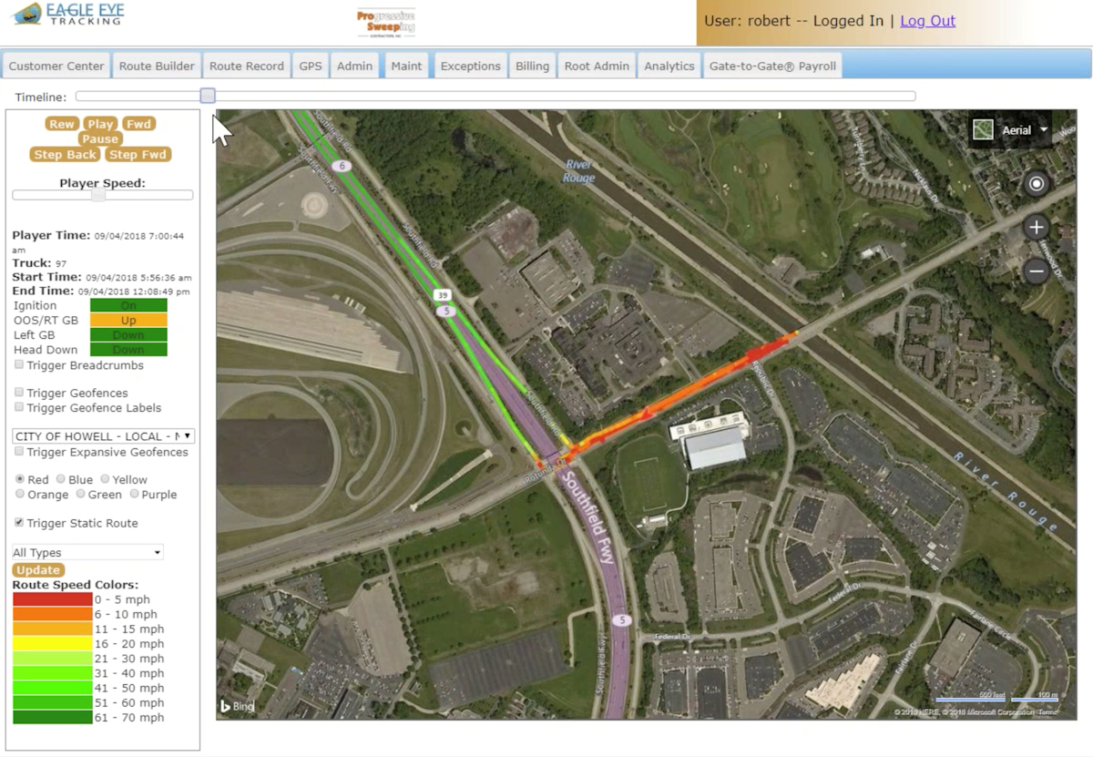 using an integrated GPS platform for sweeping business | For ...