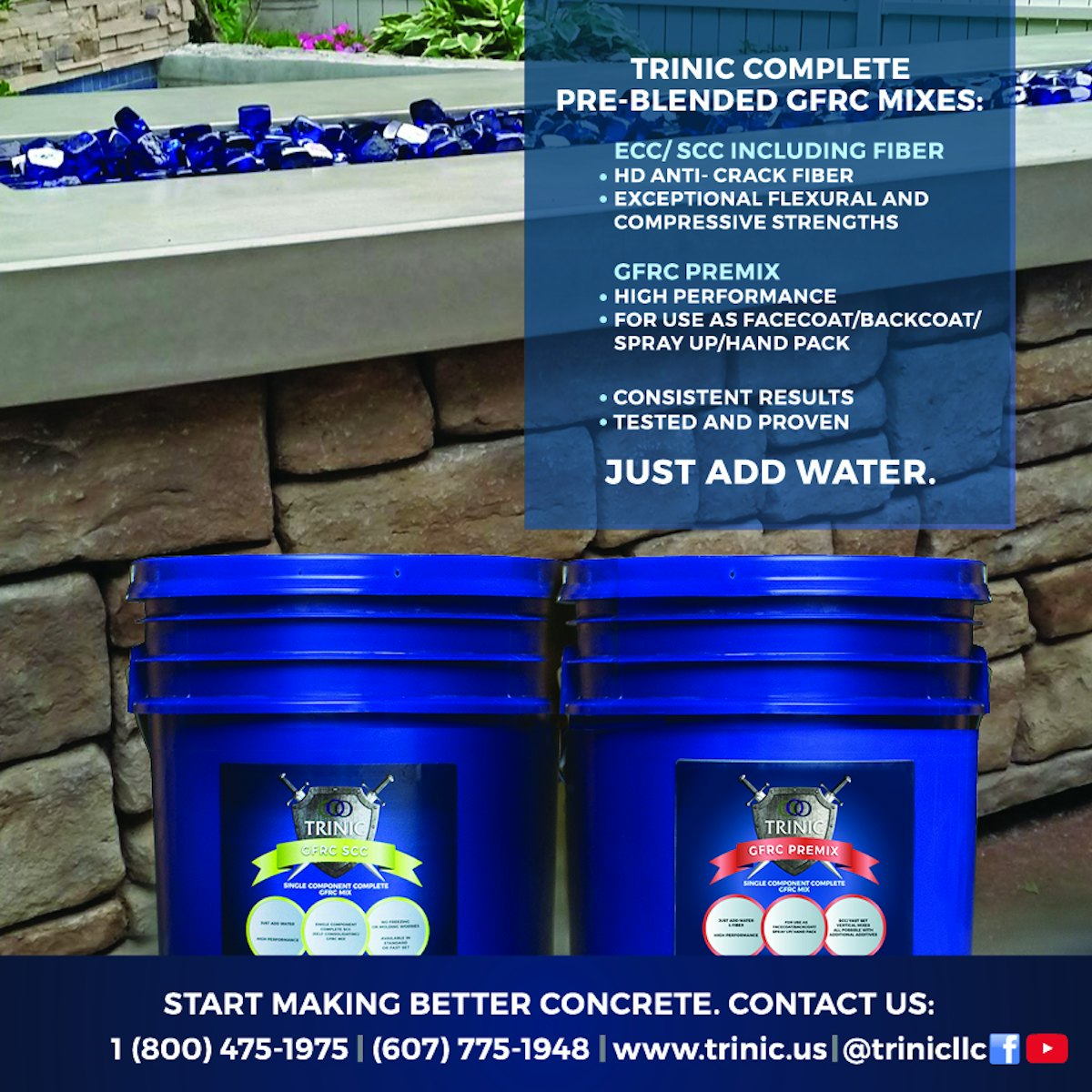 Trinic Complete Blended GFRC Pre-Mixes From: Trinic LLC | For ...
