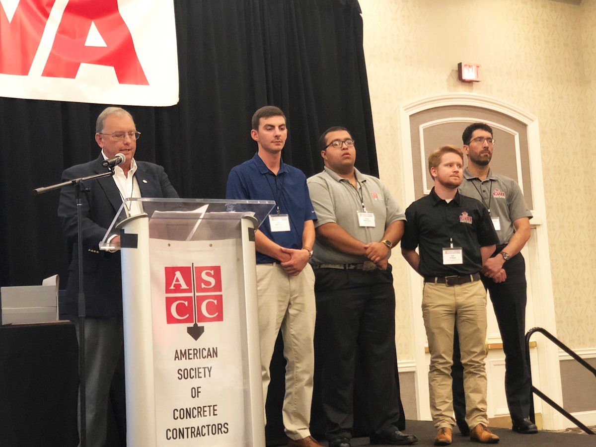 American Society of Concrete Contractors (ASCC) Foundation Awards Three ...