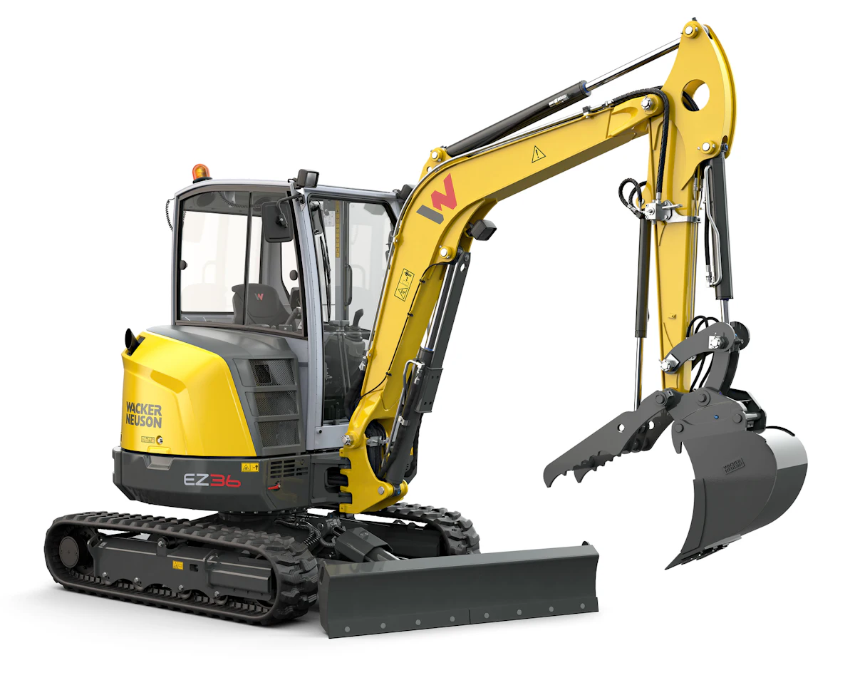 Wacker Neuson 3.6-ton EZ36 and 2.6-ton EZ26 Compact Excavators From ...