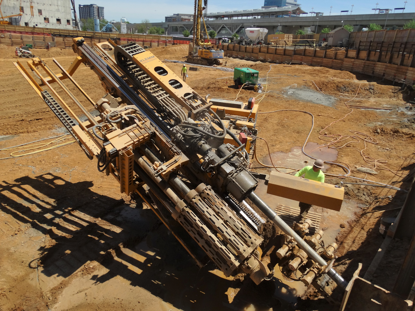KLEMM Drilling Rig Anchors Capital One Complex | For Construction Pros